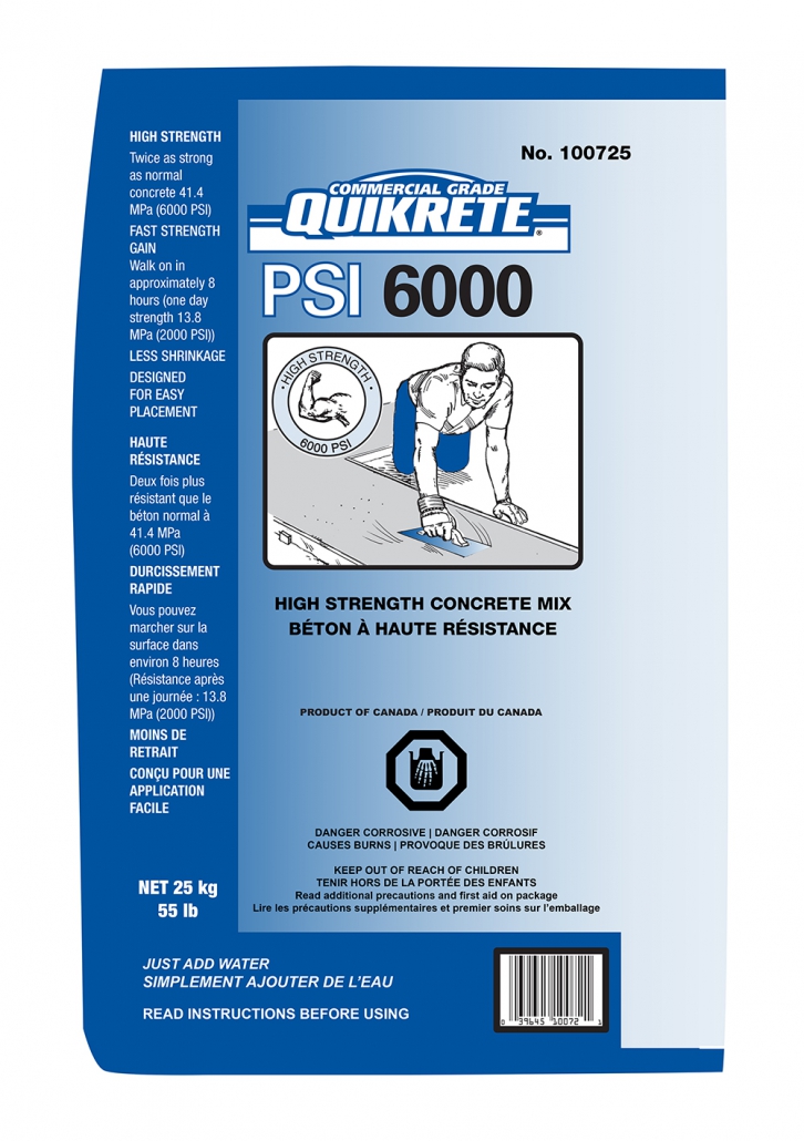 QUIKRETE® PSI 6000 Concrete Mix – Target Products Ltd.